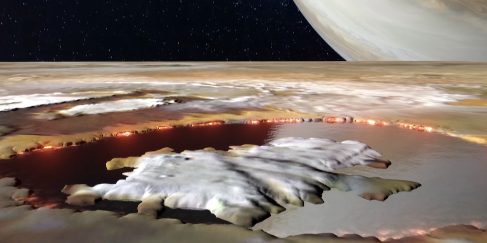 NASA's Juno ruimtesonde brengt bergen en lavameren op Jupitermaan Io ...