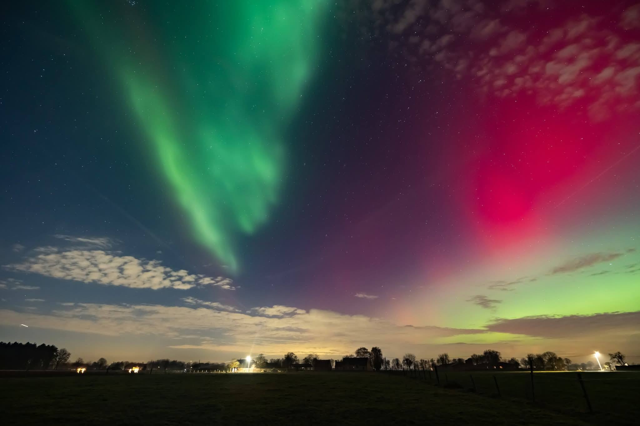 Prachtig noorderlicht in België en Nederland op 19 januari 2026 ...